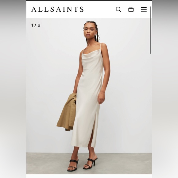 All Saints | Dresses | All Saints Hadley Midi Slip Dress | Poshmark